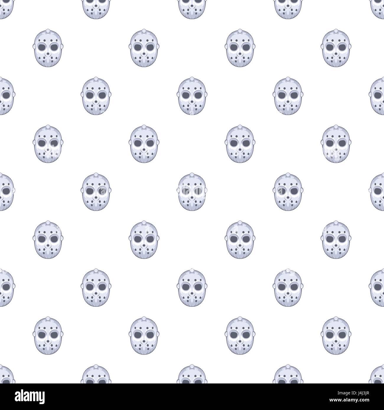 Hockey mask pattern, cartoon style Stock Vector Image & Art - Alamy