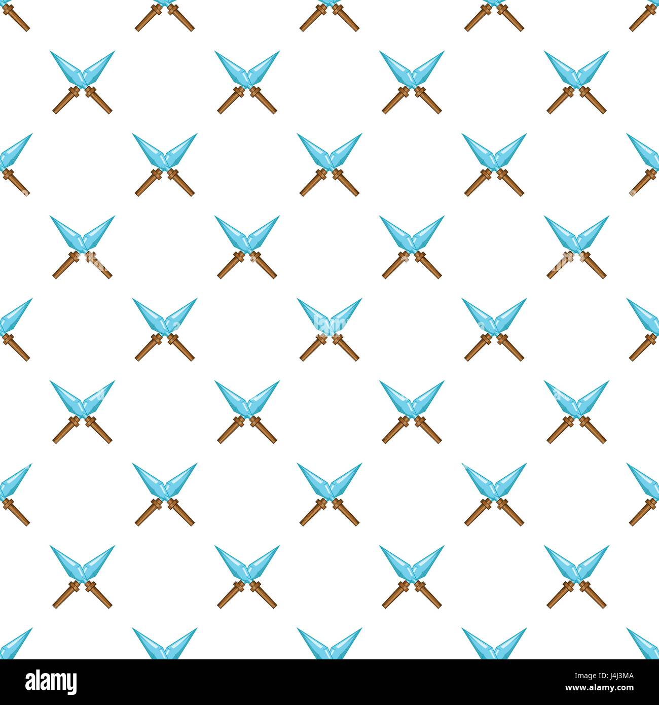 Crossed spikes pattern, cartoon style Stock Vector Image & Art - Alamy