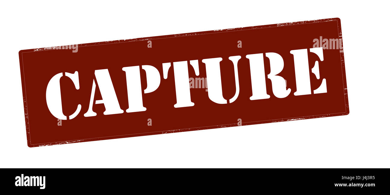 Stamp with word capture inside, vector illustration Stock Photo - Alamy