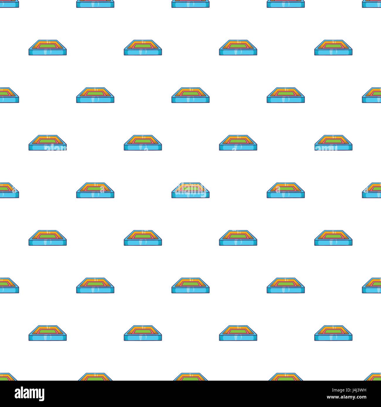 Square stadium pattern, cartoon style Stock Vector Image & Art - Alamy