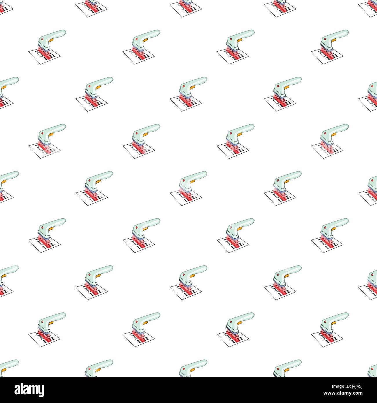 Barcode scanner pattern, cartoon style Stock Vector Image & Art - Alamy