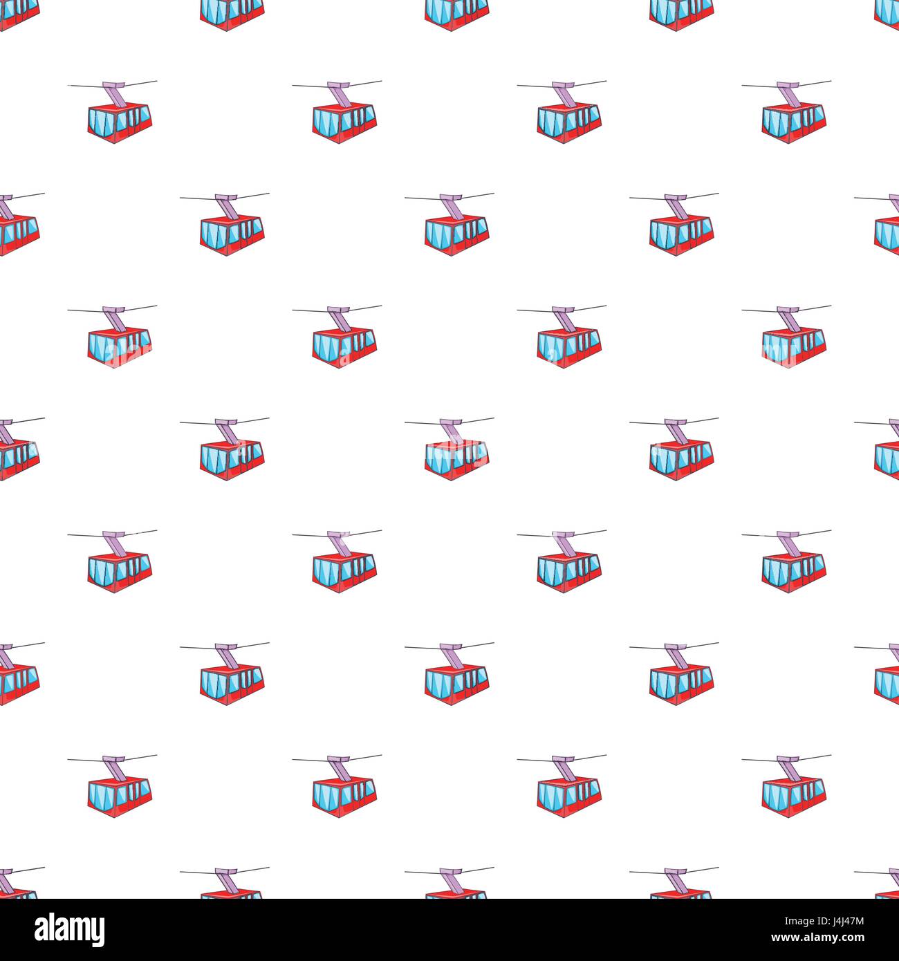 Funicular railway pattern, cartoon style Stock Vector Image & Art - Alamy