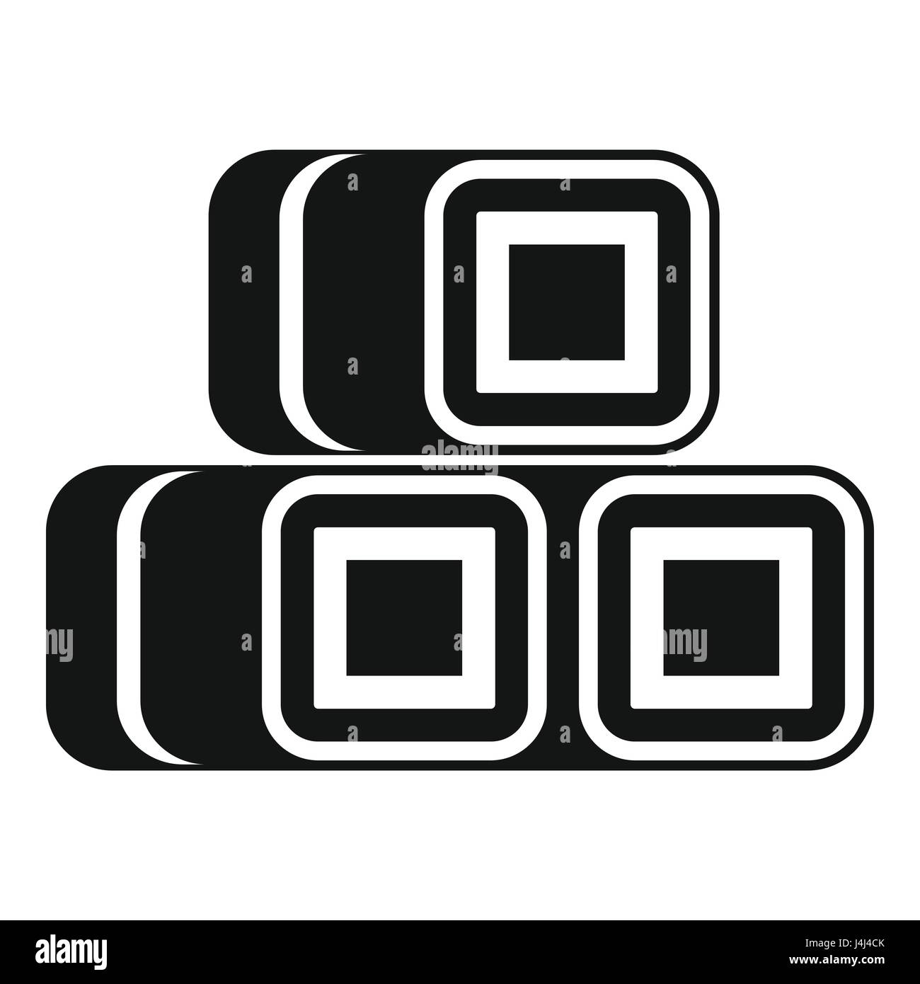 Hay bundles icon, simple style Stock Vector Image & Art - Alamy