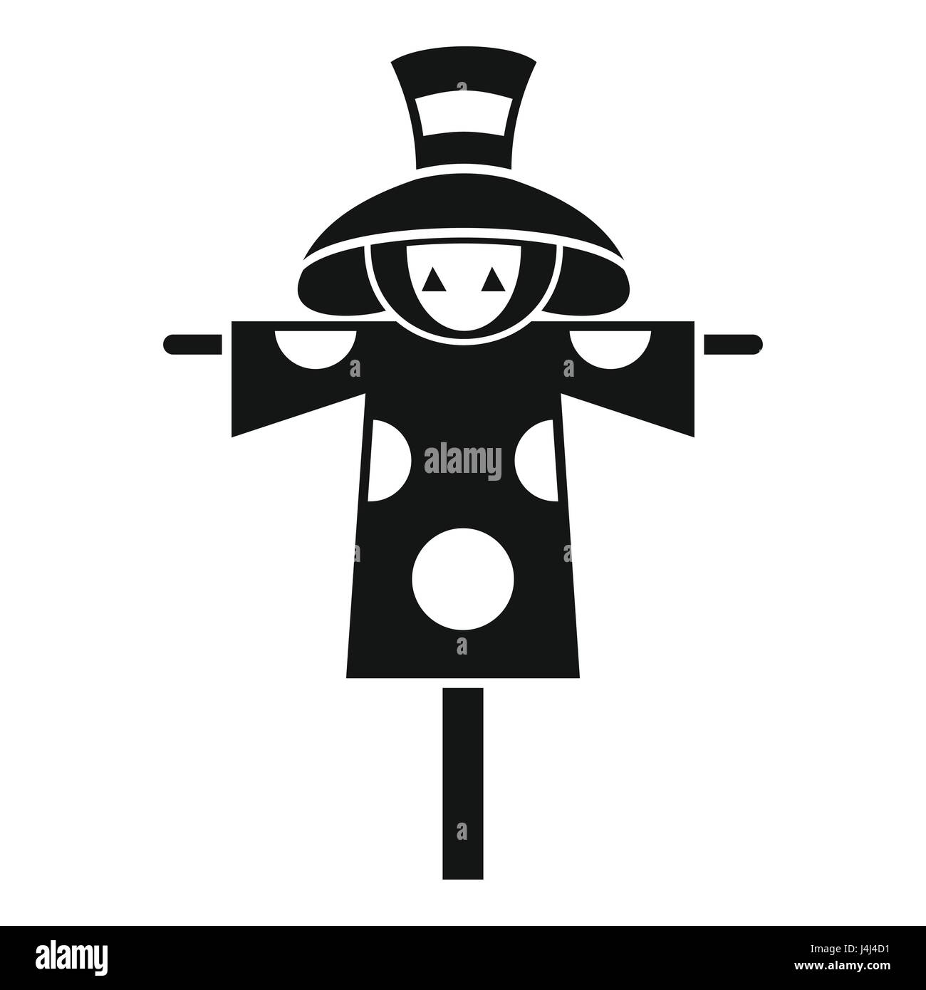 Scarecrow icon, simple style Stock Vector Image & Art - Alamy