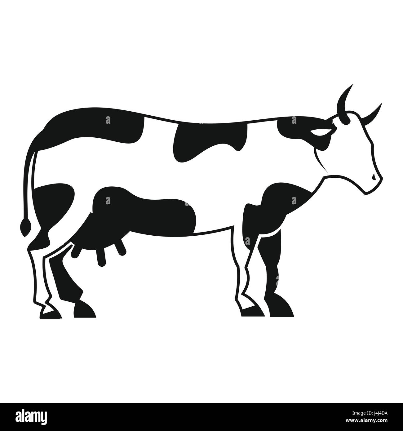 Cow icon, simple style Stock Vector Image & Art - Alamy