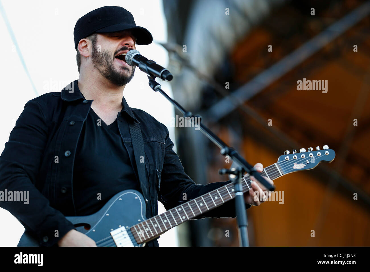 Chris Vos, vocalist of The Record Company performs at the 2017 Beale ...