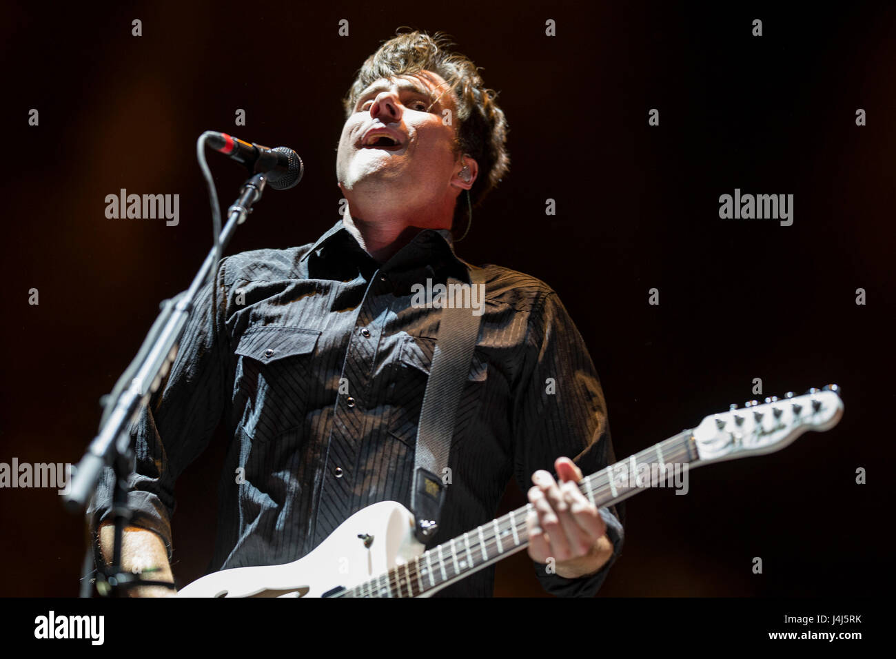 Jim Adkins, lead vocalist of Jimmy Eat World performs at the 2017 Beale ...