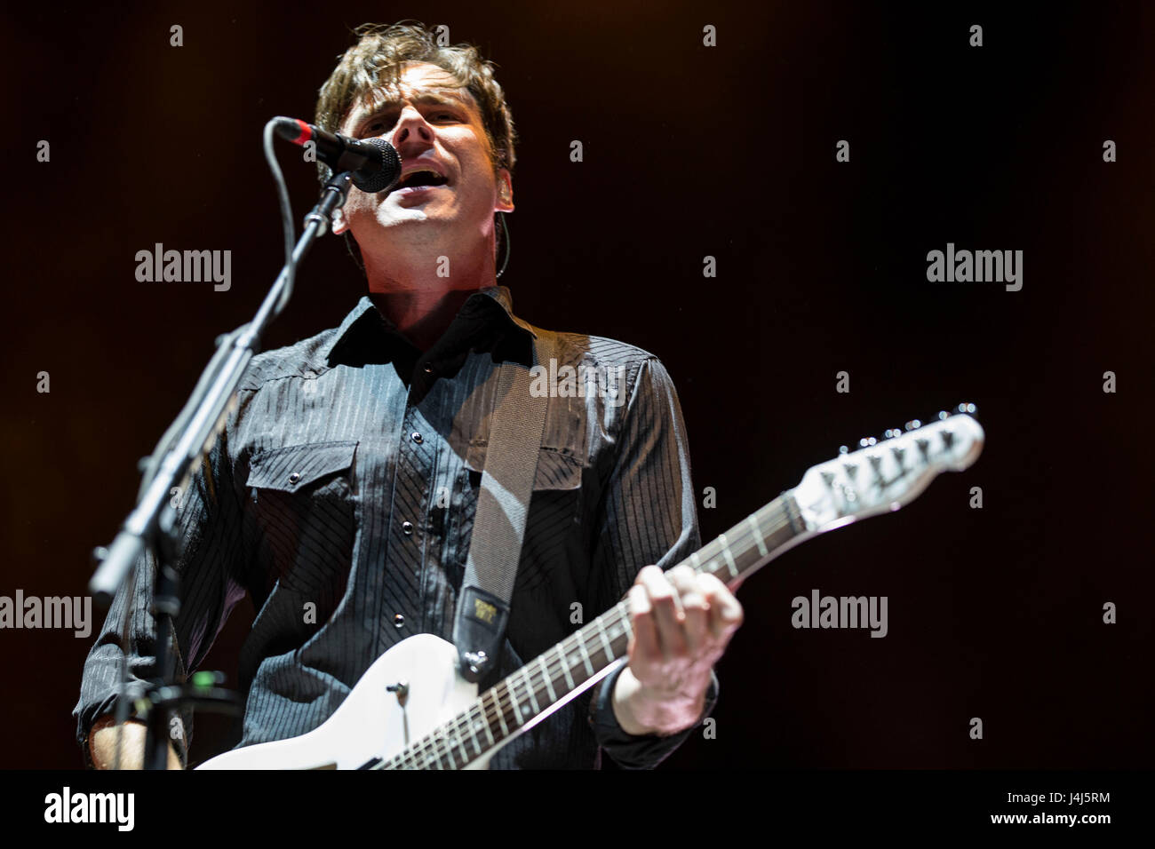 Jim Adkins, lead vocalist of Jimmy Eat World performs at the 2017 Beale ...