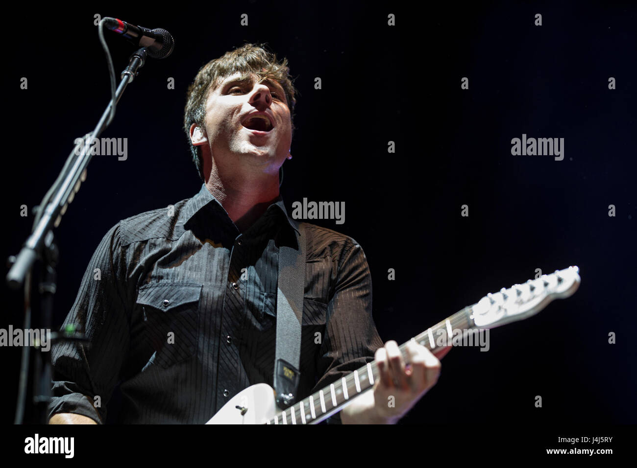 Jim Adkins, lead vocalist of Jimmy Eat World performs at the 2017 Beale ...