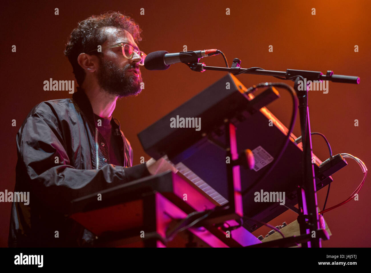 Ben Goldwasser, piansit of MGMT performs at the 2017 Beale Street Music ...