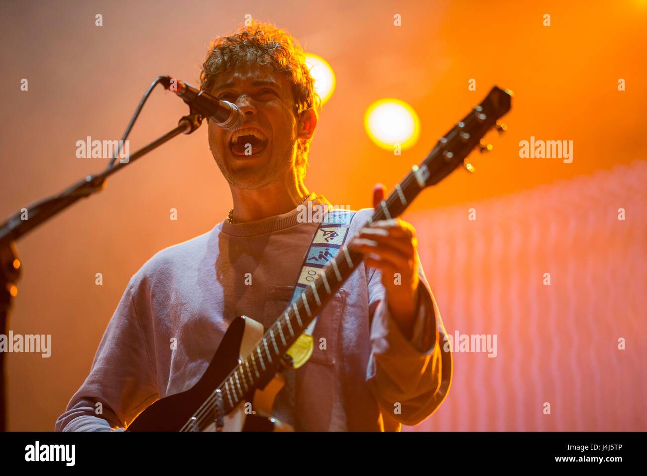 Andrew VanWyngarden, vocalist of MGMT performs at the 2017 Beale Street ...