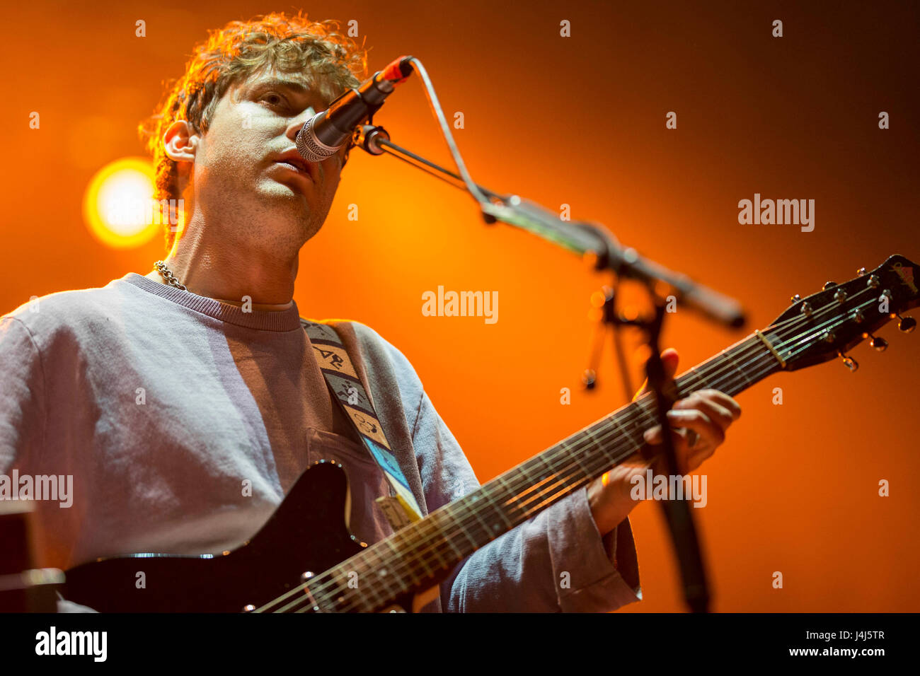 Andrew VanWyngarden, vocalist of MGMT performs at the 2017 Beale Street ...