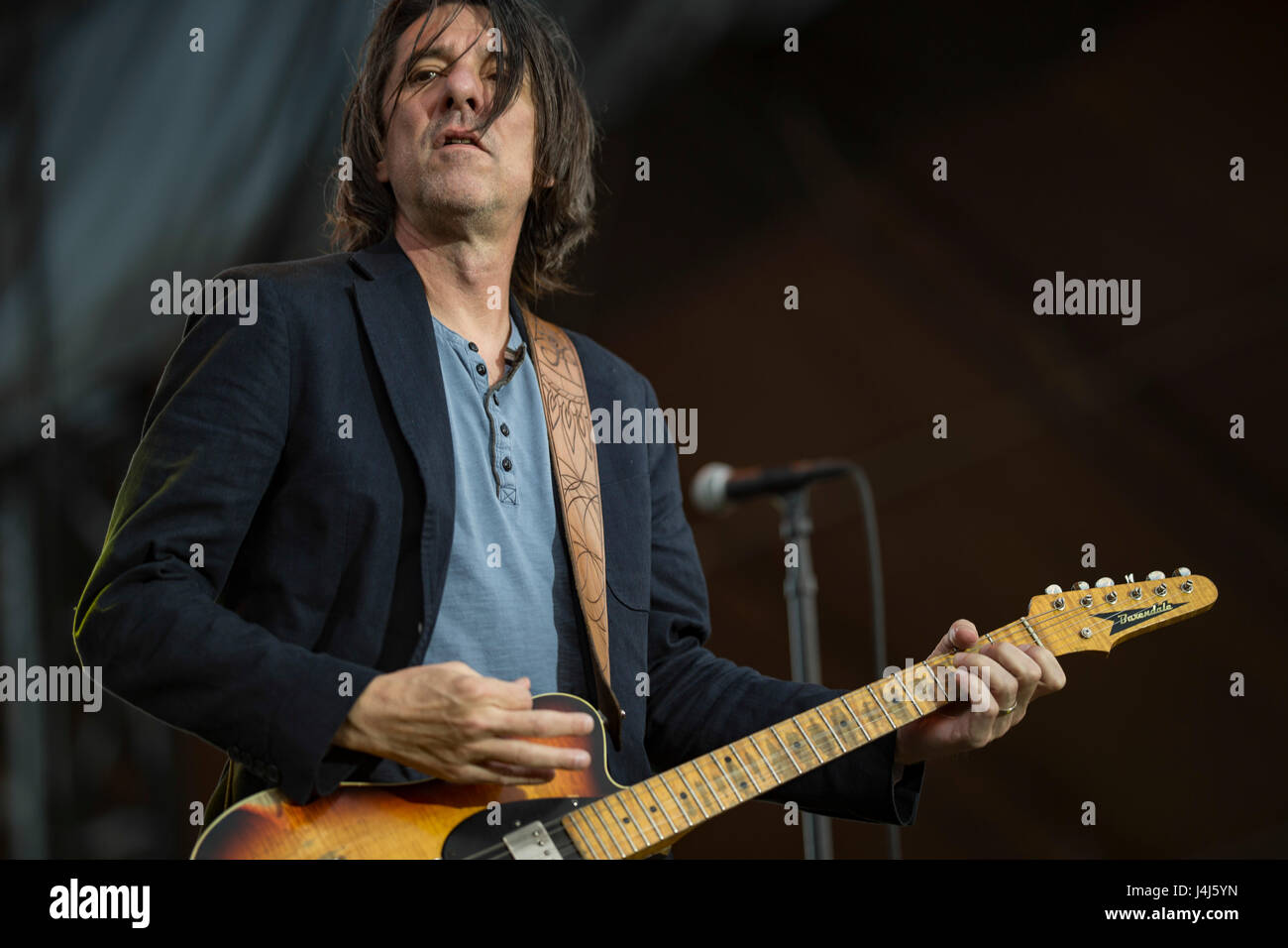 Mike Cooley, guitarist of Drive By Truckers performs at 2017 Beale ...