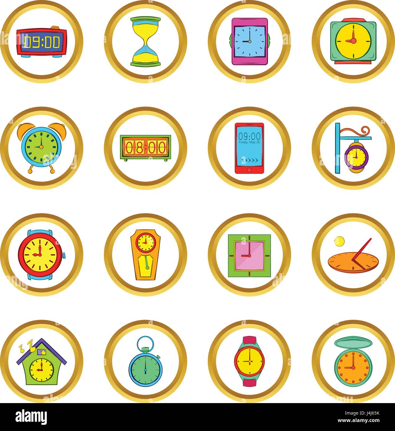 Time White Stock Vector Images - Alamy