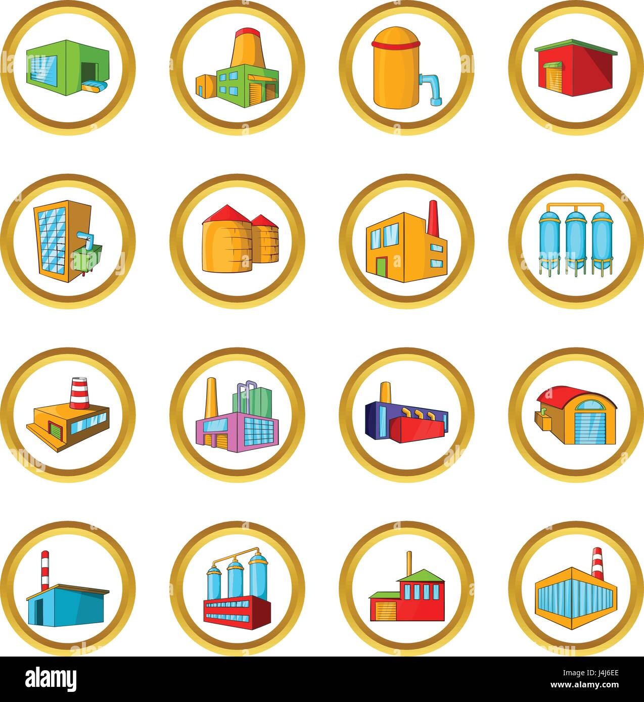 Oil refinery industrial factories Stock Vector Images - Alamy