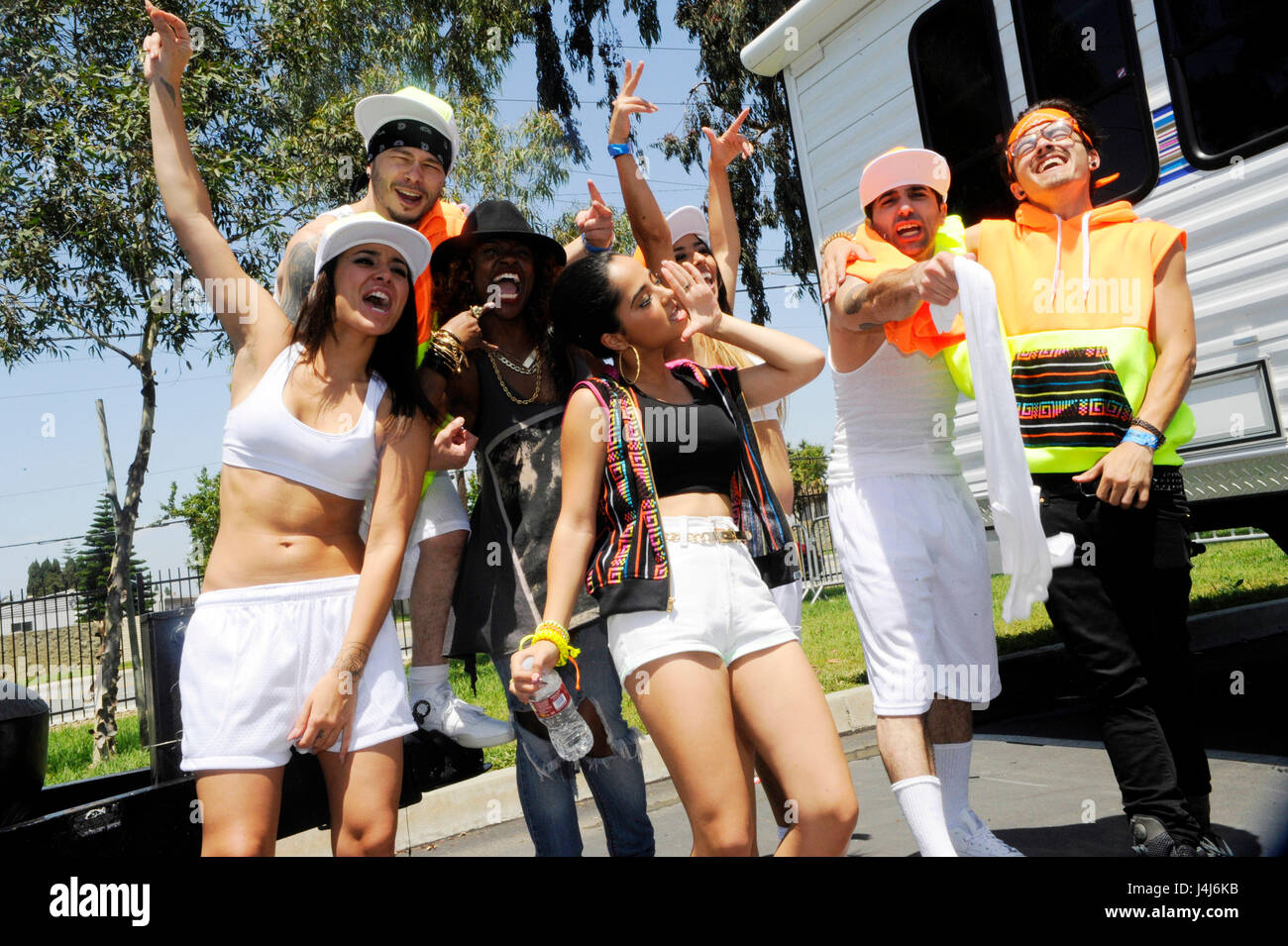 Becky G backstage at 102.7 KIIS FM's Wango Tango Village Stage at The ...