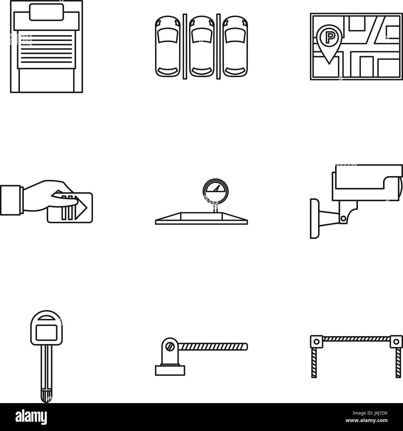 Parking cctv camera Stock Vector Images - Alamy