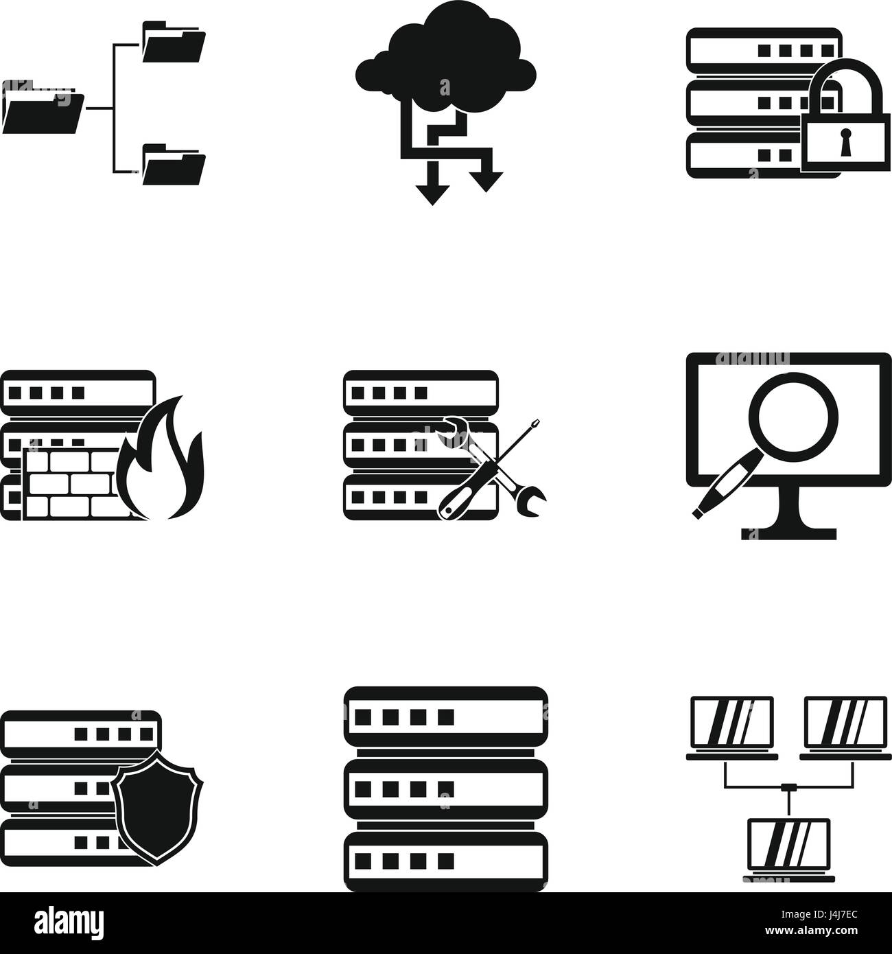 Computer repair icons set, simple style Stock Vector Image & Art - Alamy
