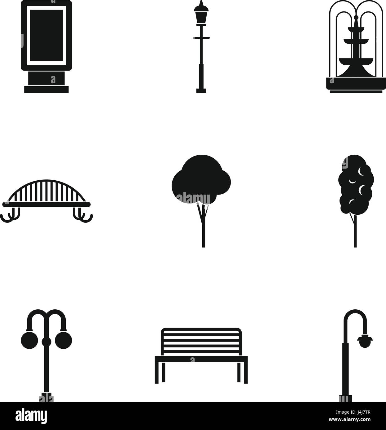 Garden icons set, simple style Stock Vector Image & Art - Alamy