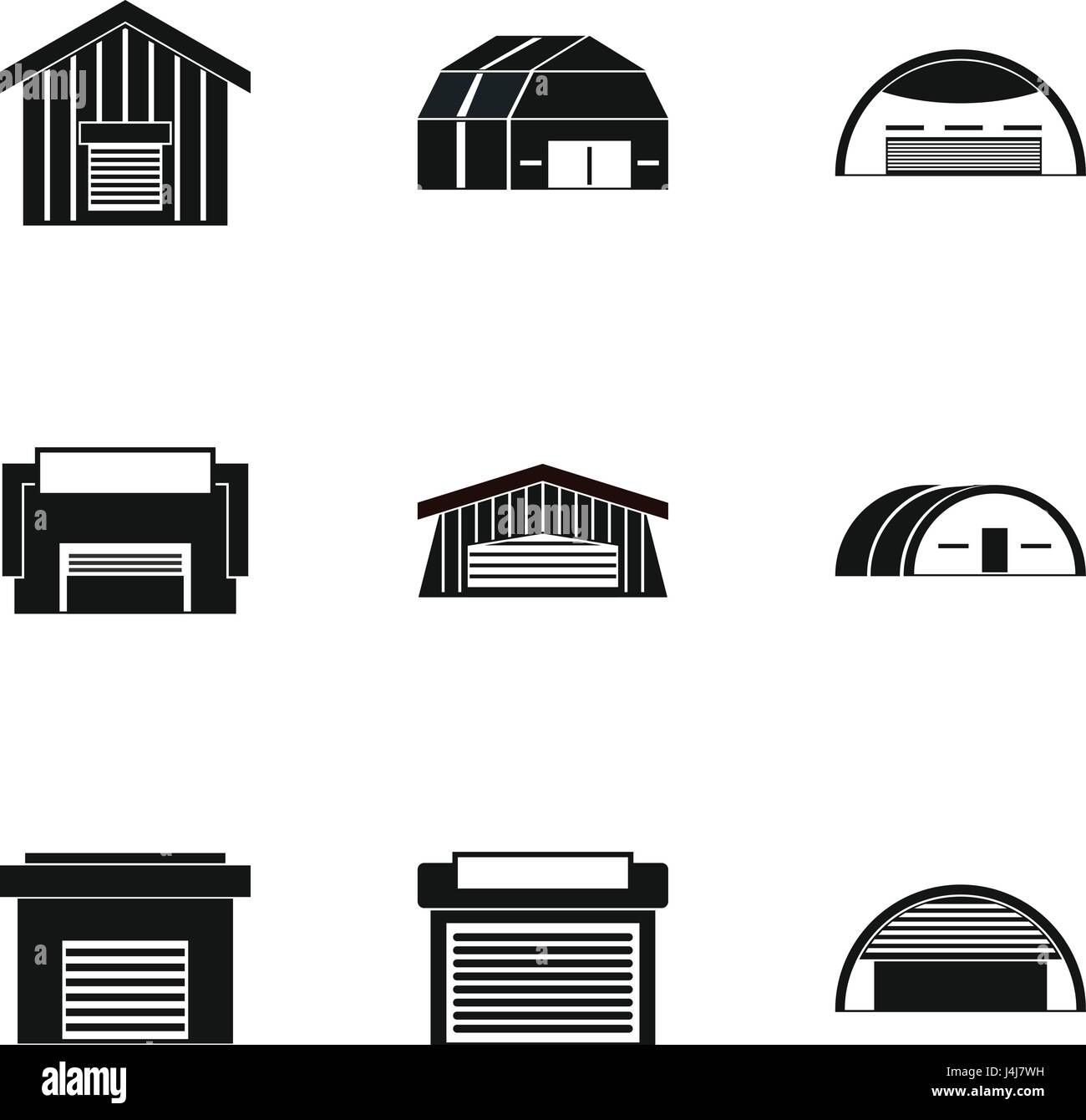 Types of warehouse icons set, simple style Stock Vector Image & Art - Alamy