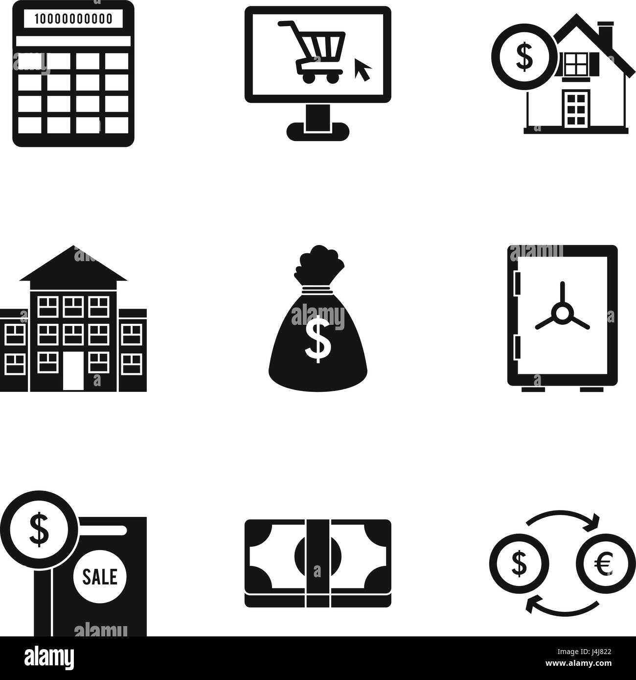 Funding icons set, simple style Stock Vector Image & Art - Alamy