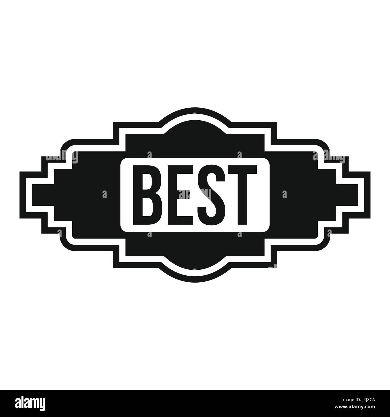 Best label icon, simple style Stock Vector Image & Art - Alamy