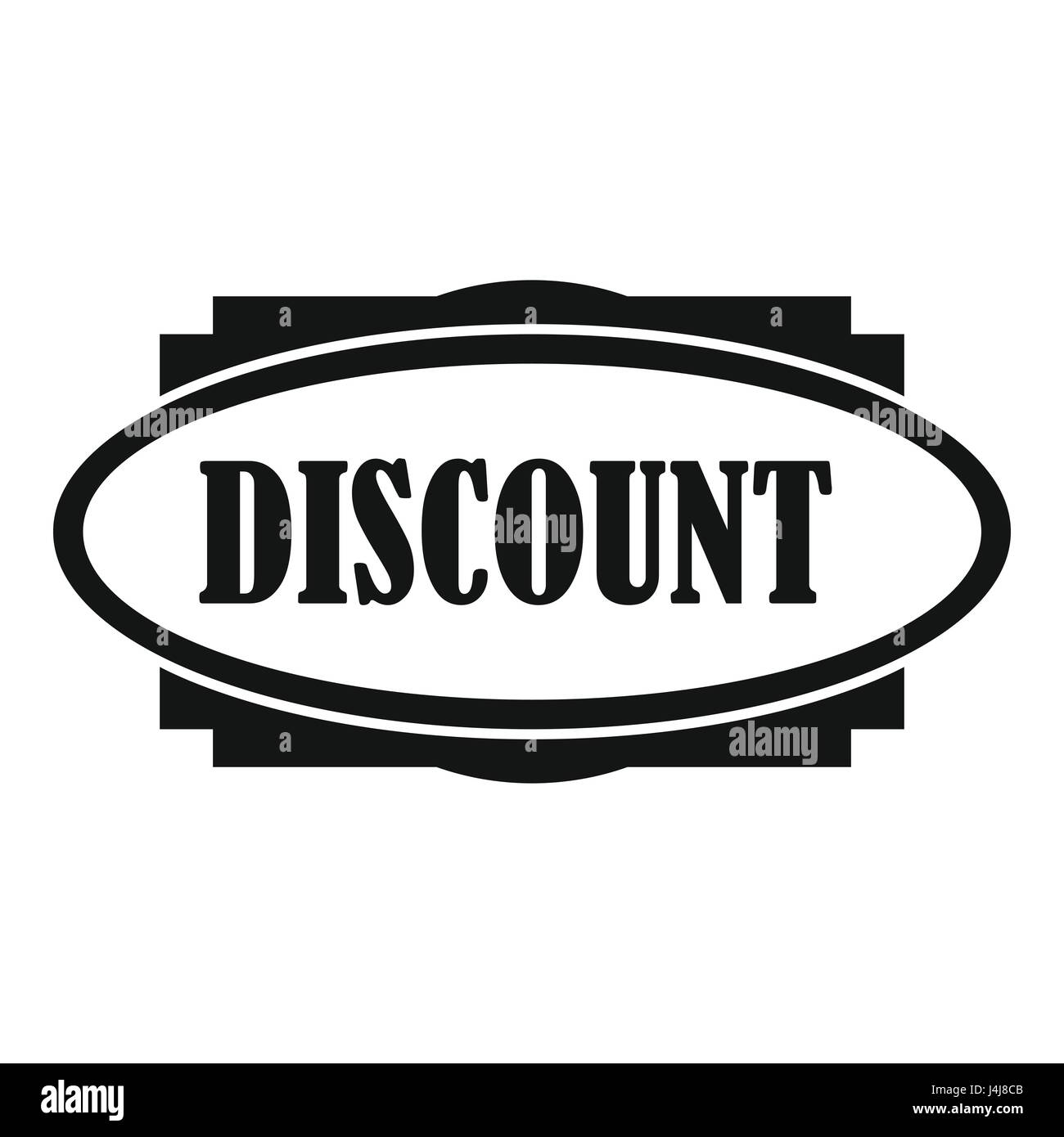 Discount oval label icon, simple style Stock Vector Image & Art - Alamy