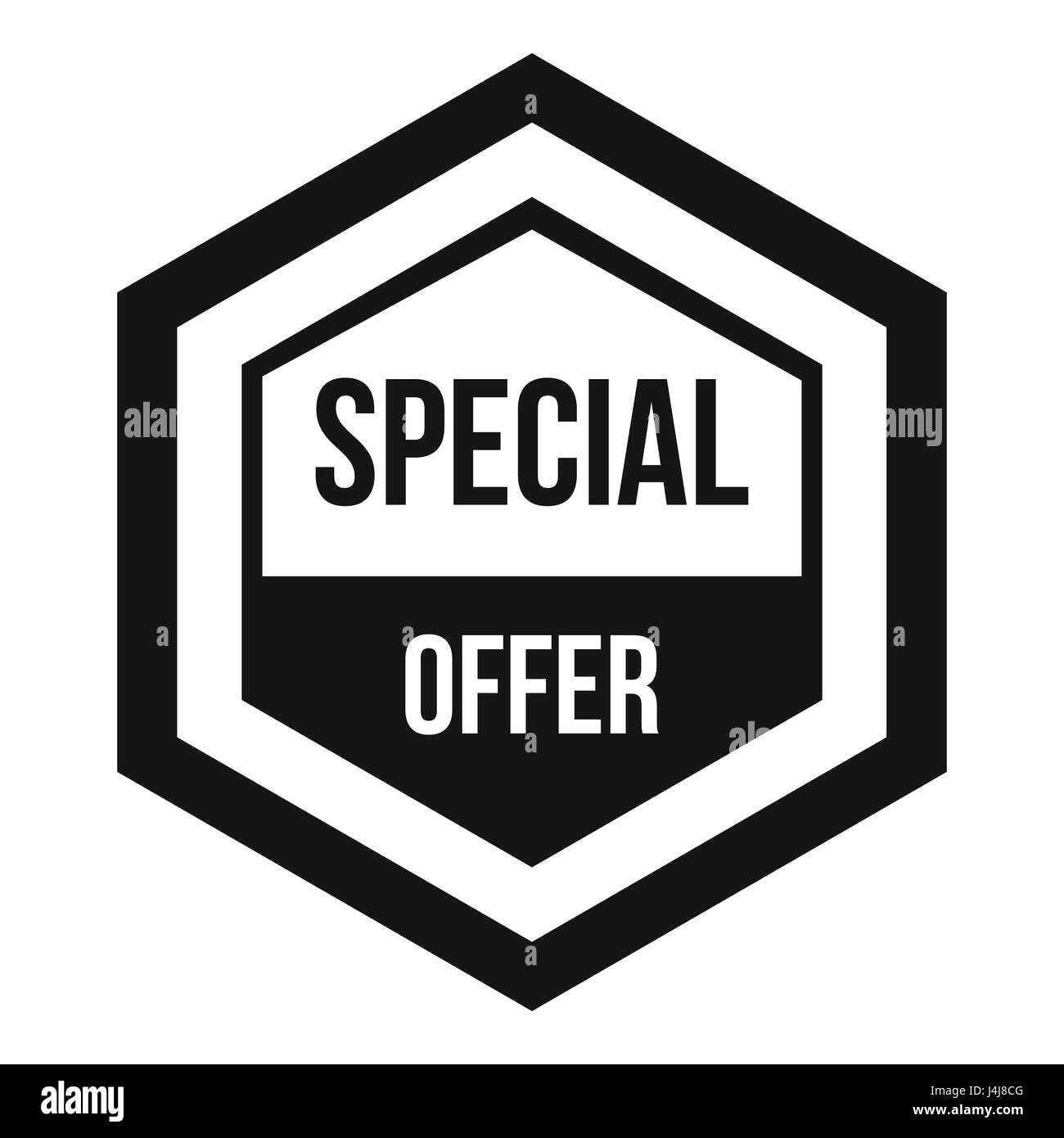 Special offer pentagon icon, simple style Stock Vector Image & Art - Alamy