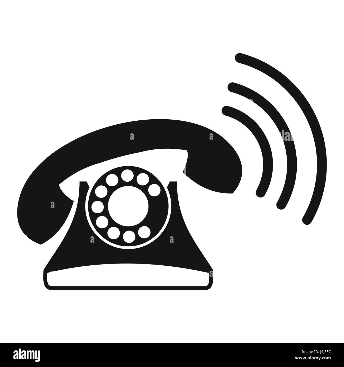 Retro phone icon, simple style Stock Vector Image & Art - Alamy