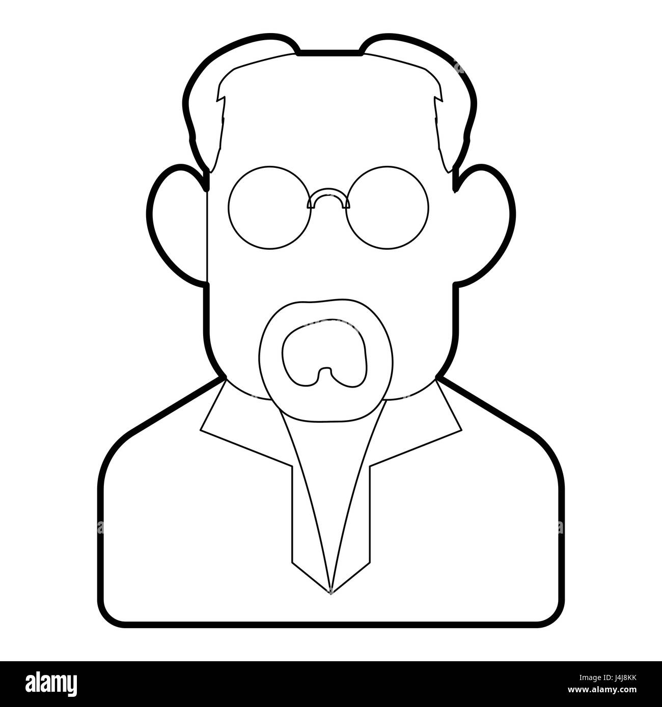 Scientist icon, outline style Stock Vector Image & Art - Alamy