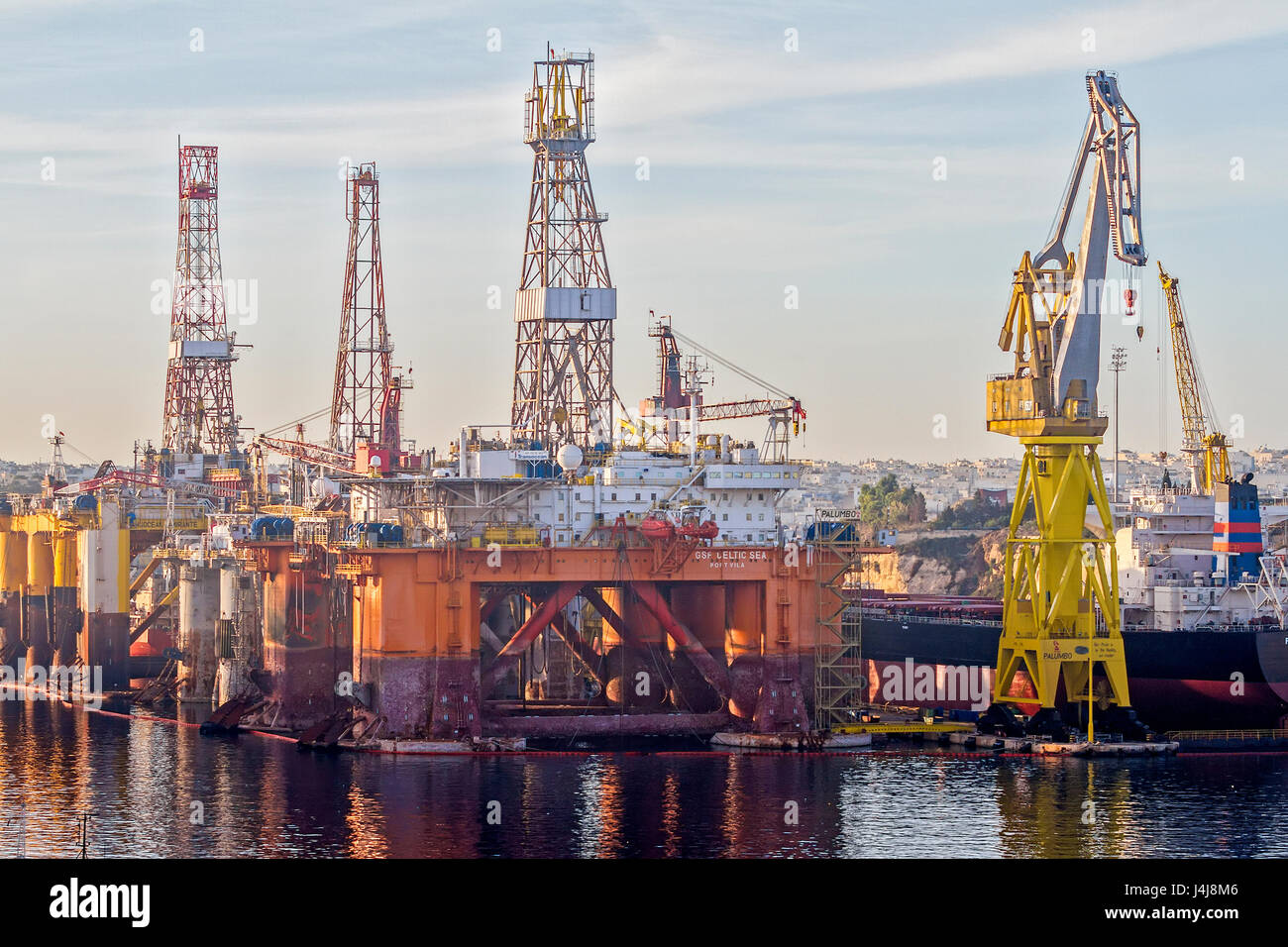 Floating Dry Dock, Grand Harbour, Valetta, Malta Stock Photo - Alamy