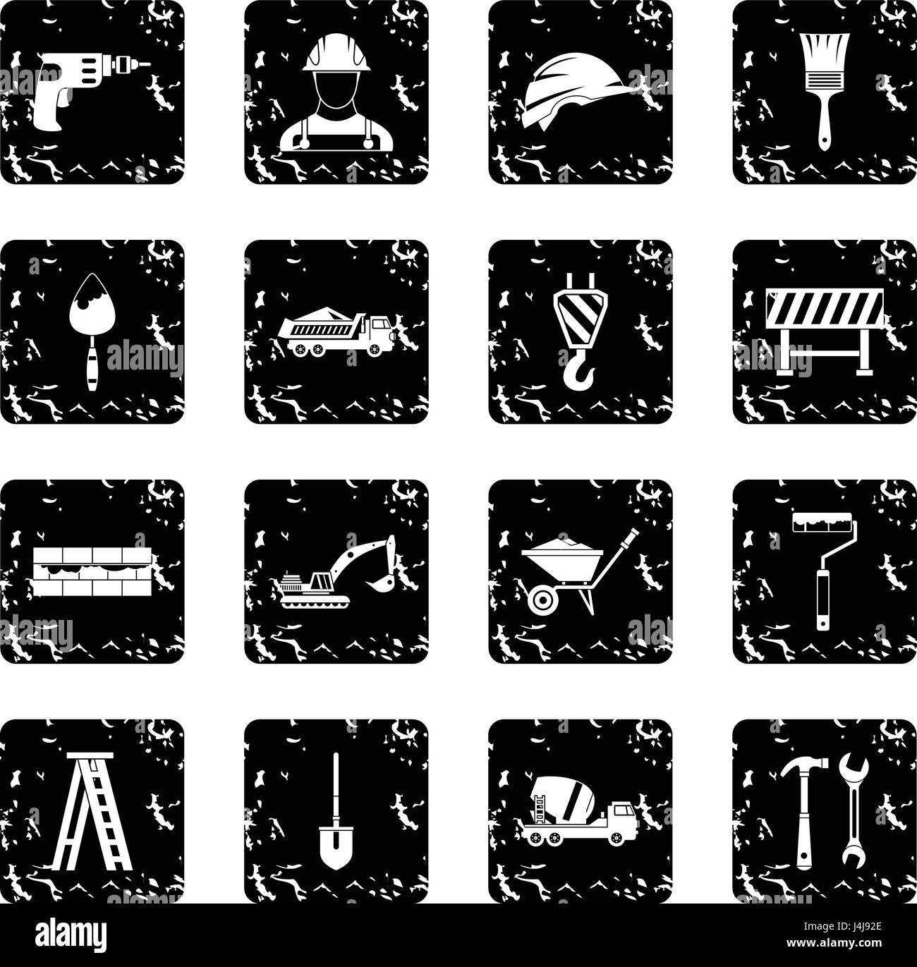 Home construction truck crane Black and White Stock Photos & Images - Alamy