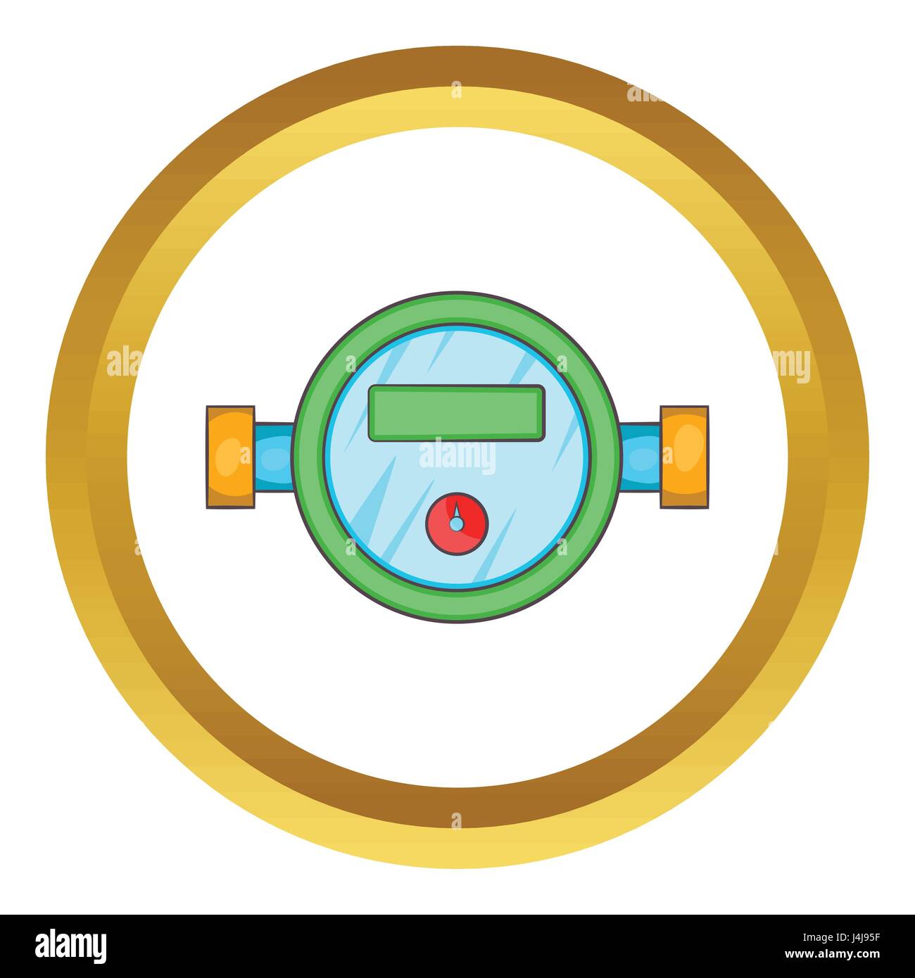 Water meter vector icon Stock Vector Image & Art - Alamy