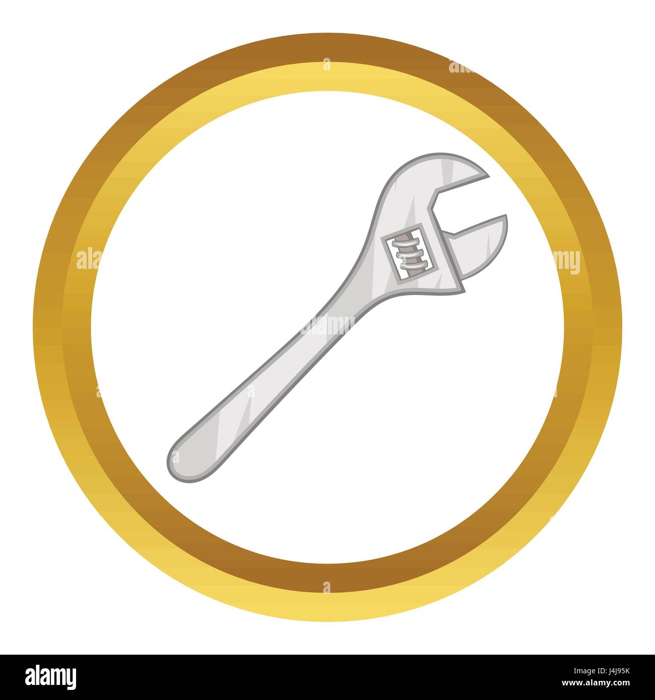 Wrench adjustable spanner vector icon Stock Vector Image & Art - Alamy