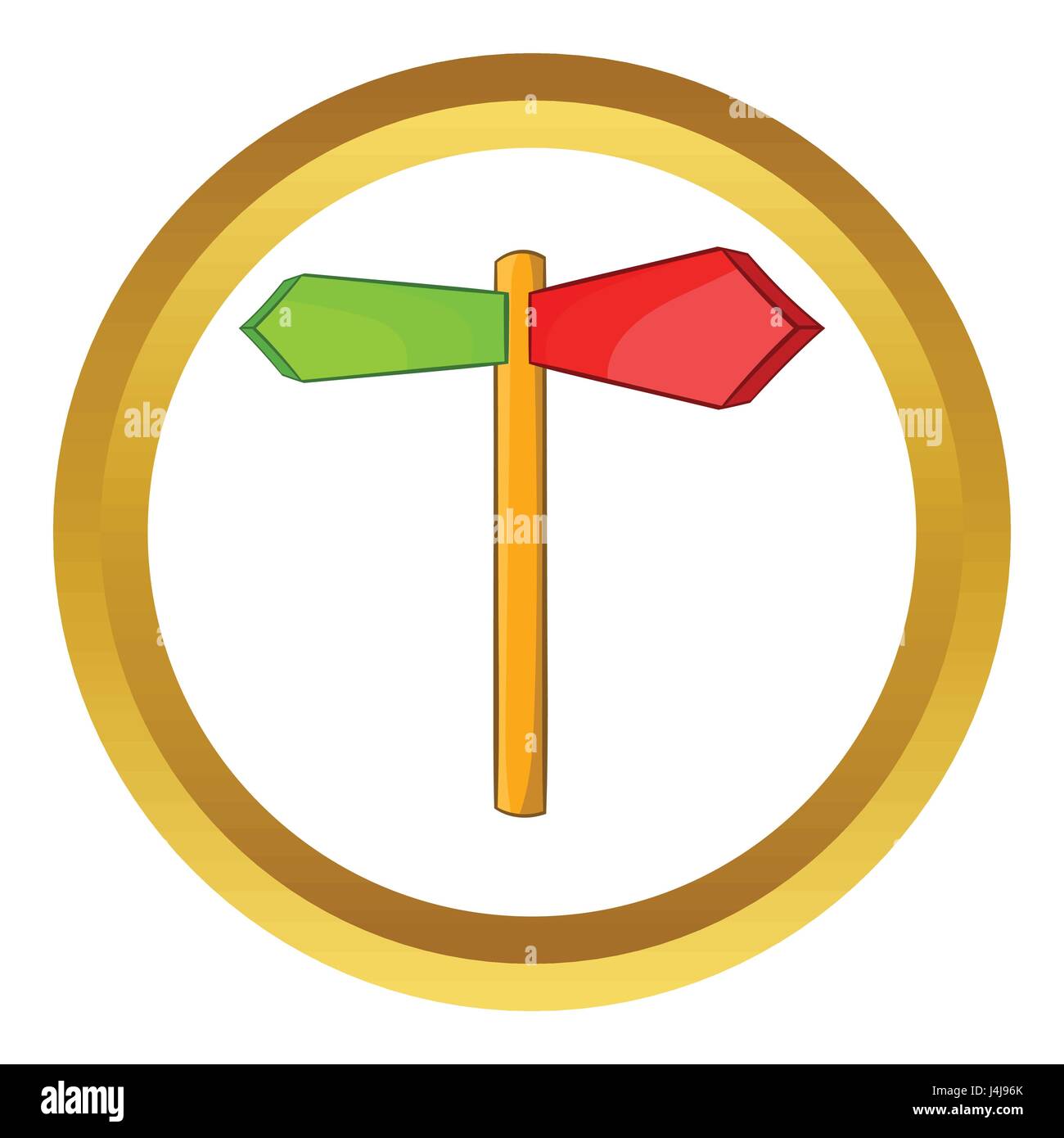 Direction signs vector icon Stock Vector Image & Art - Alamy