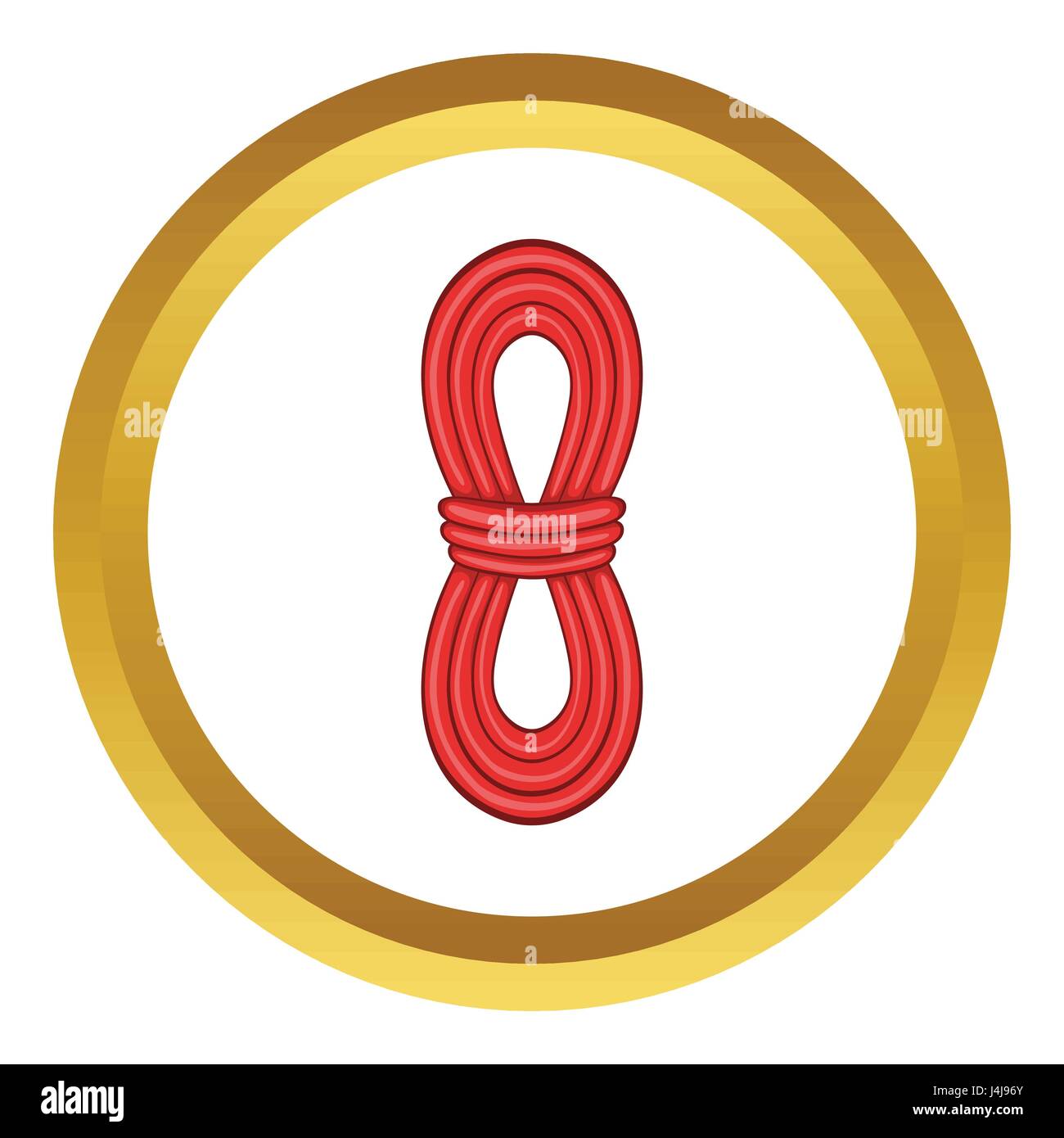 Red rope vector icon Stock Vector Image & Art - Alamy