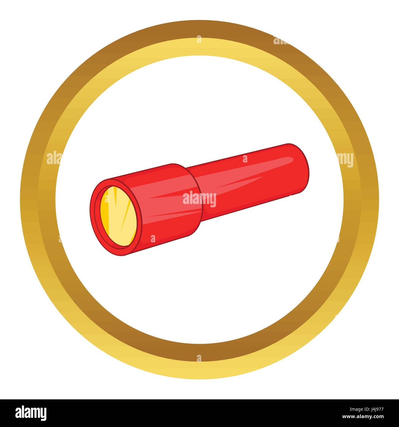 Red flashlight vector icon Stock Vector Image & Art - Alamy