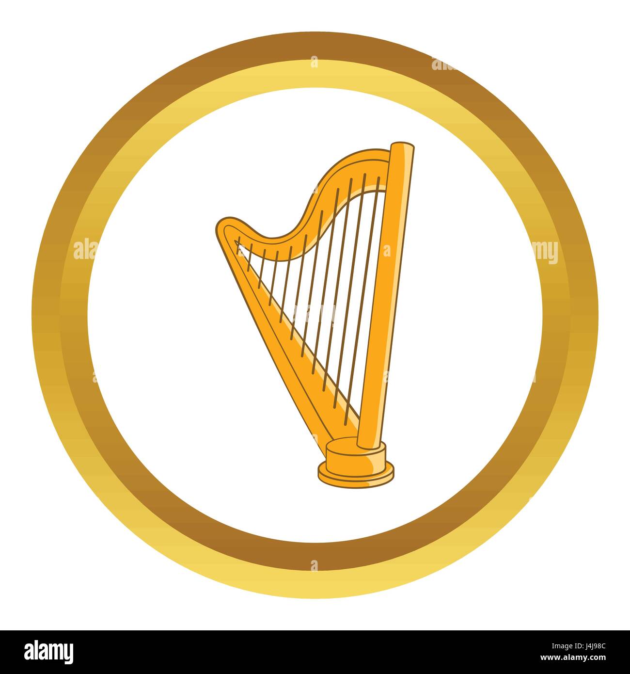 Harp vector icon Stock Vector Image & Art - Alamy