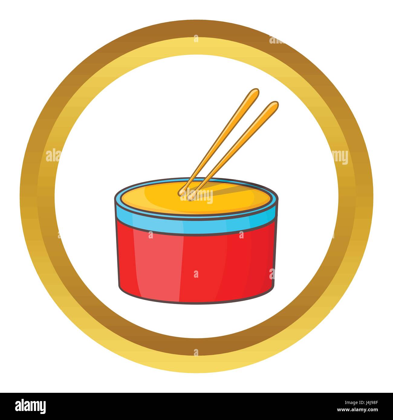 Drum vector icon Stock Vector Image & Art - Alamy