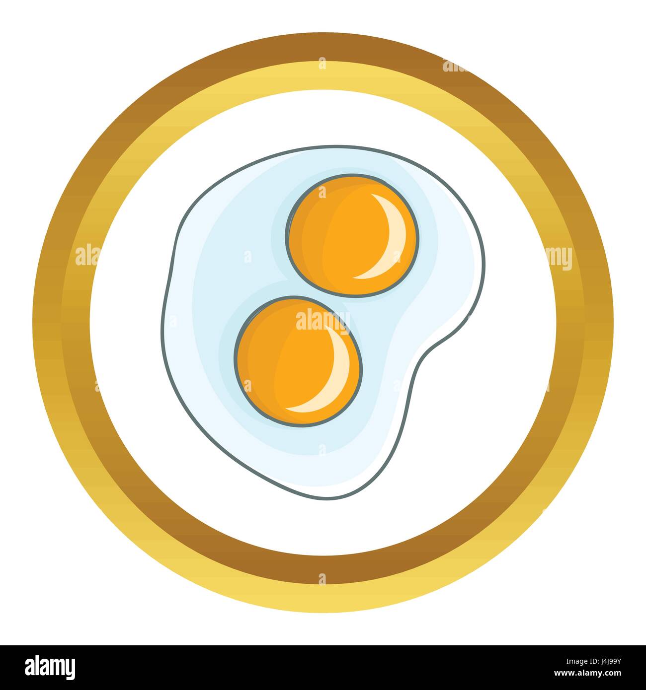 Side view plate fried Stock Vector Images - Alamy