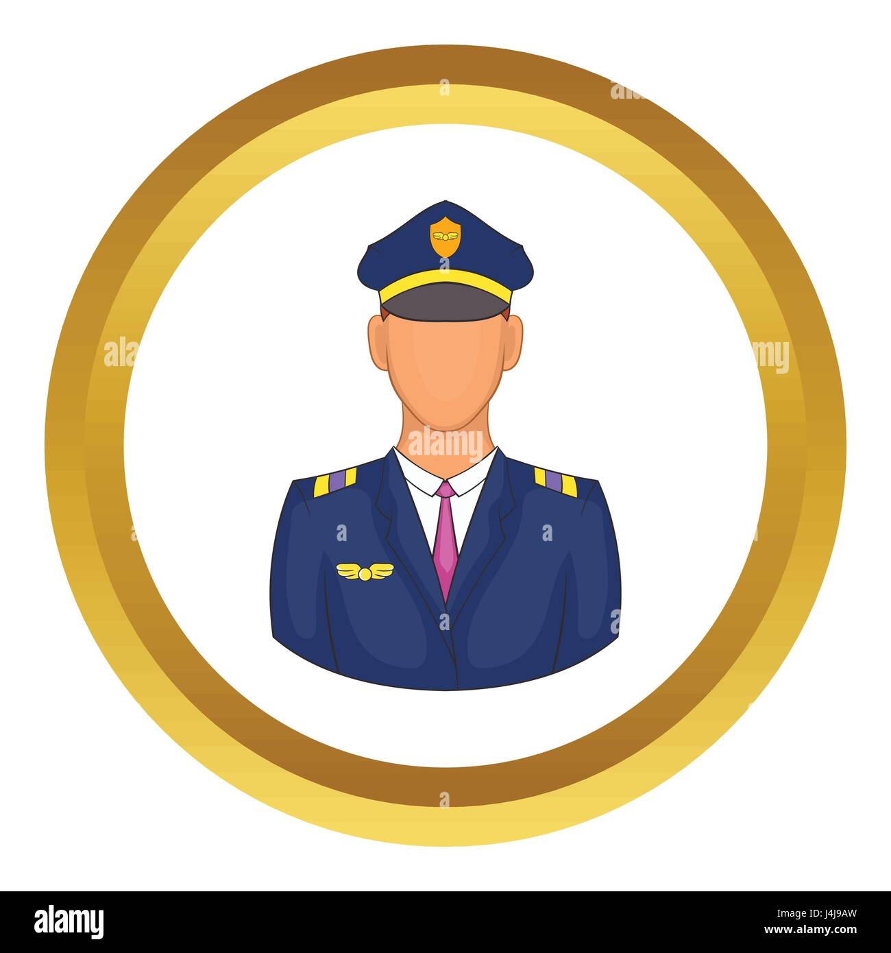 Pilot vector icon Stock Vector Image & Art - Alamy