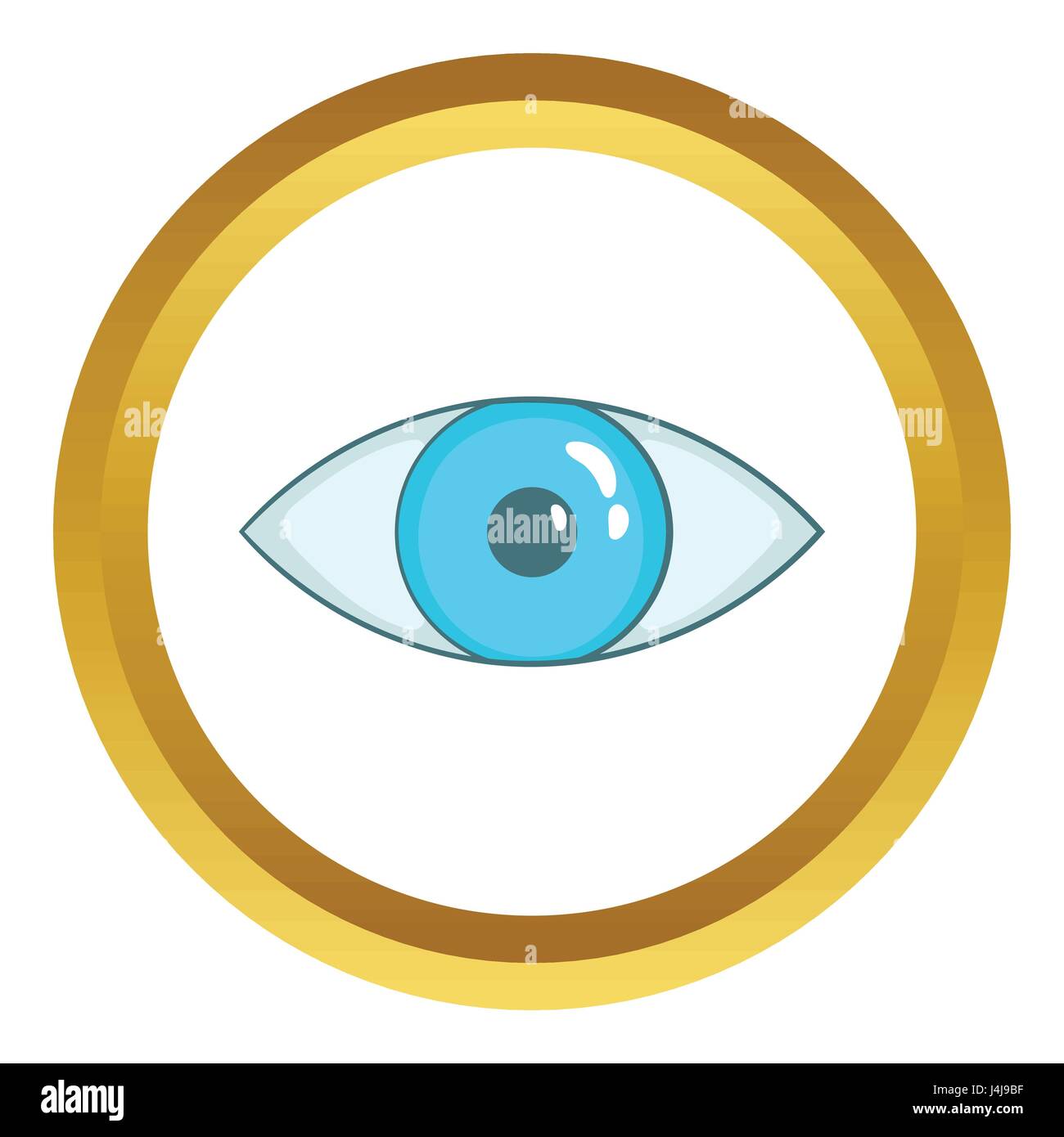Blue eye vector icon Stock Vector Image & Art - Alamy