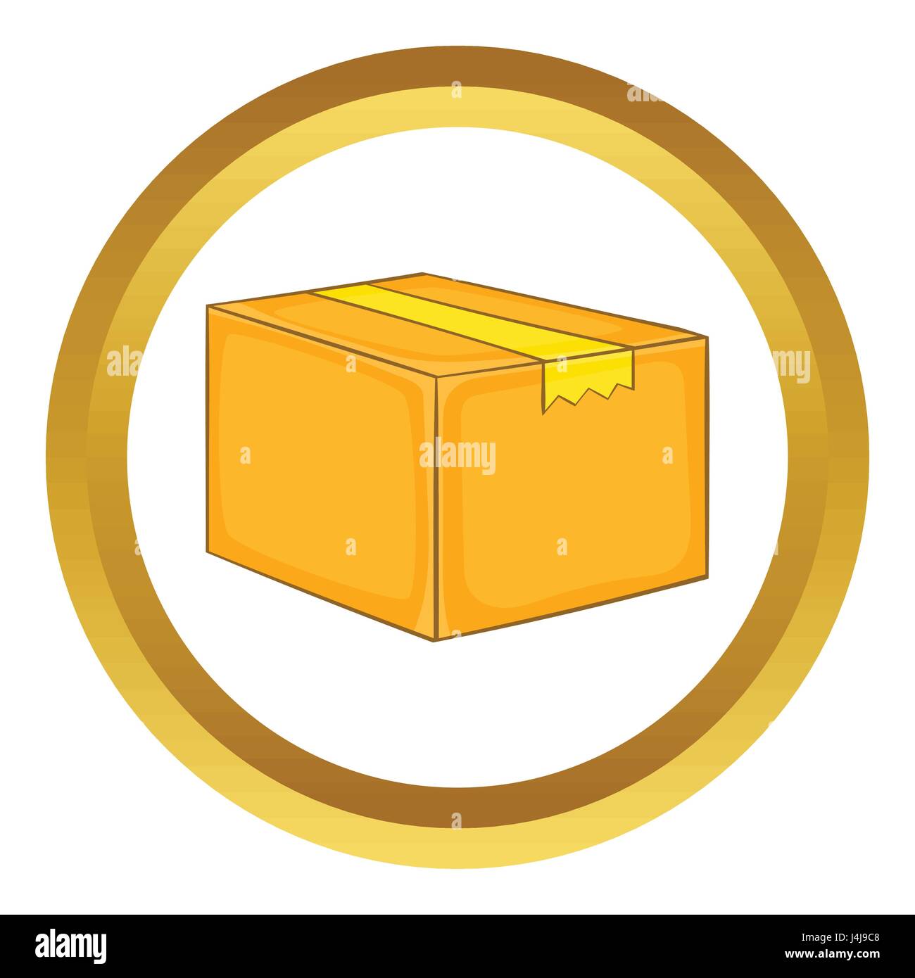 Cardboard box vector icon Stock Vector Image & Art - Alamy