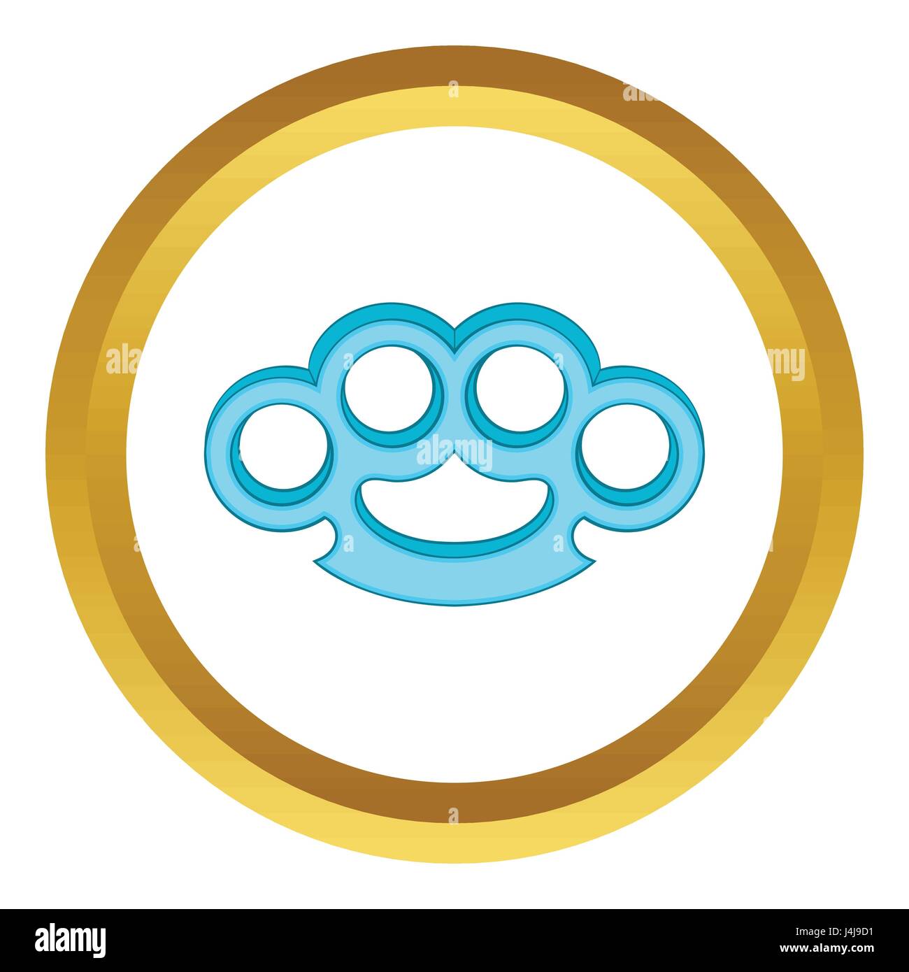 Brass knuckles vector icon Stock Vector Image & Art - Alamy