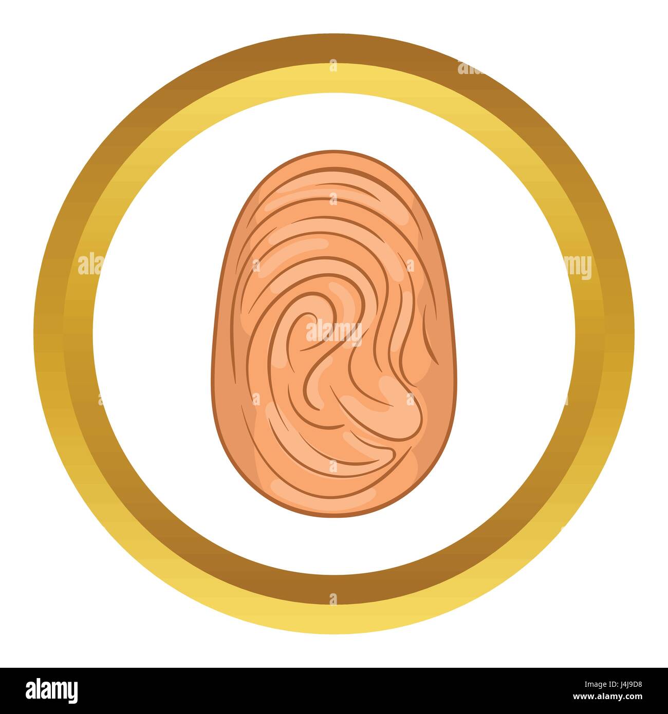 Fingerprint vector icon Stock Vector Image & Art - Alamy