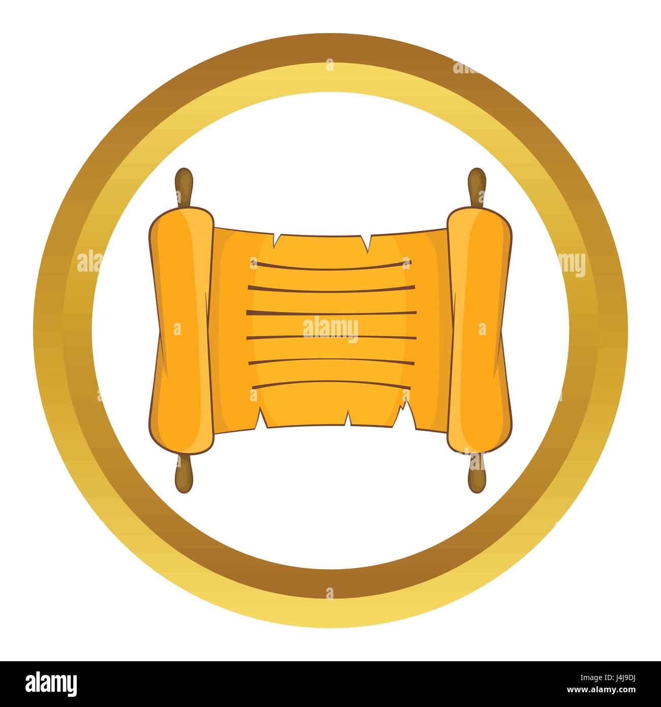 Ancient scroll vector icon Stock Vector Image & Art - Alamy