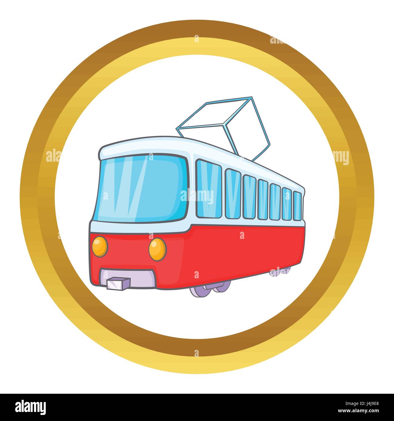 Tram vector icon Stock Vector Image & Art - Alamy
