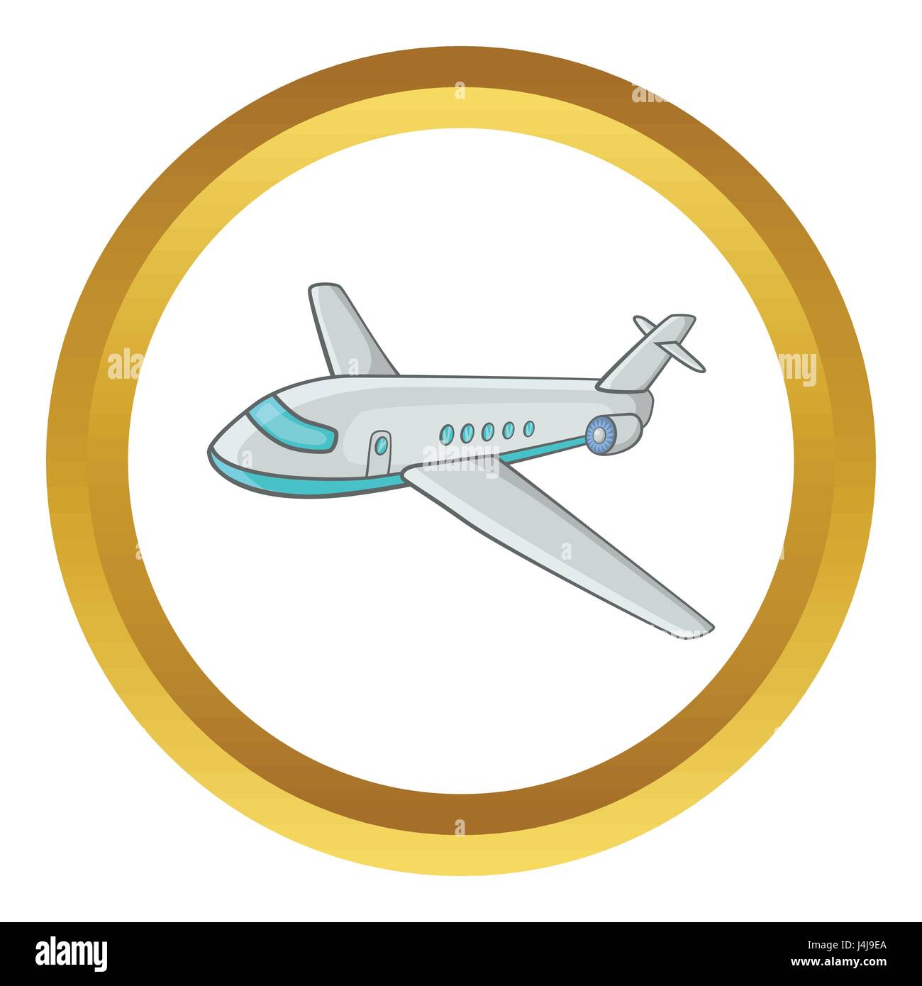Passenger airliner vector icon Stock Vector Image & Art - Alamy