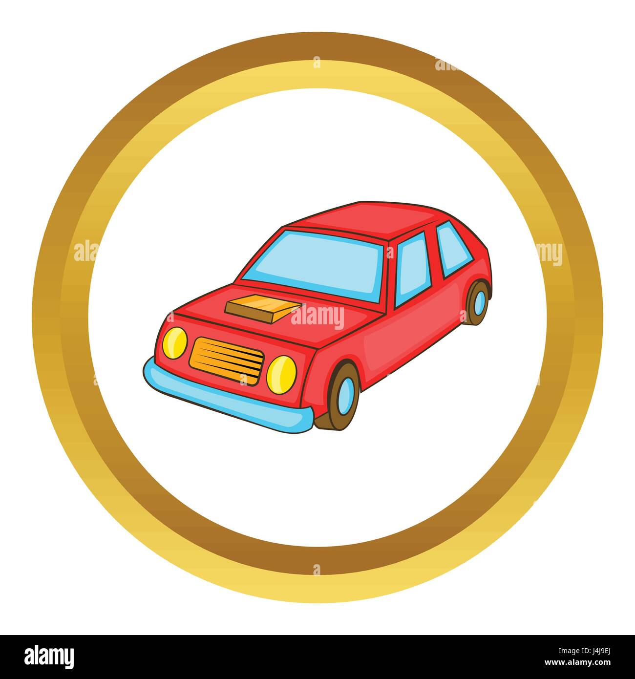 Red car vector icon Stock Vector Image & Art - Alamy