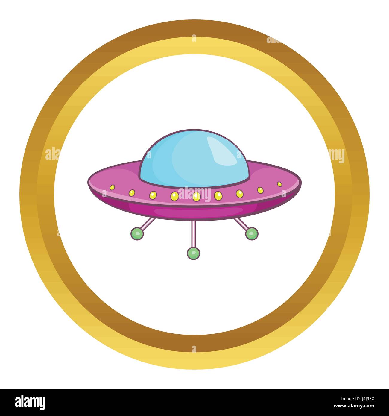UFO vector icon Stock Vector Image & Art - Alamy